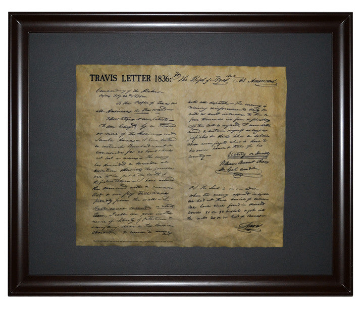 Travis Letter - 1836 (14" x 16") – ouramendments.com